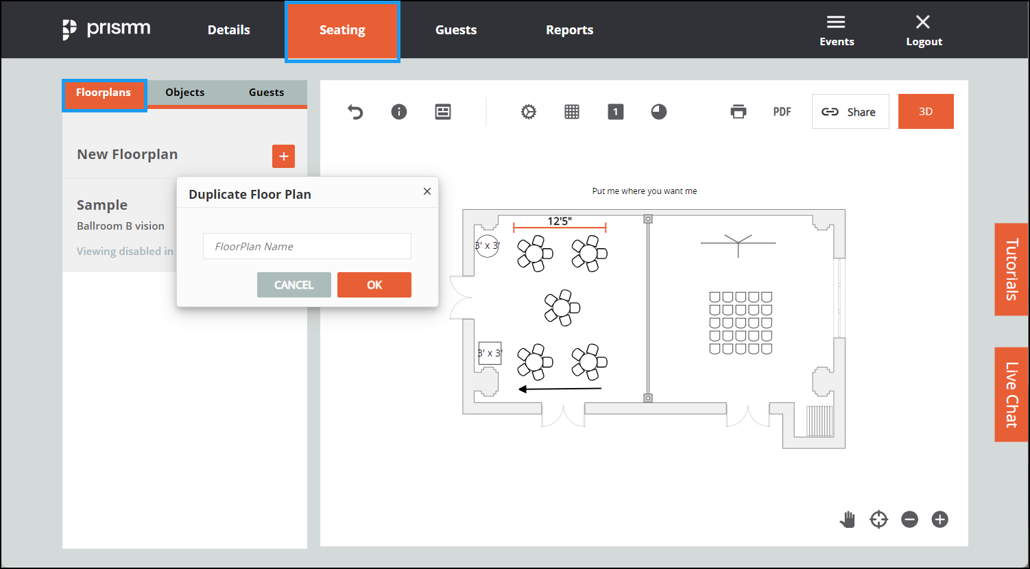Floorplan Layouts: Duplicate – Prismm Help Center