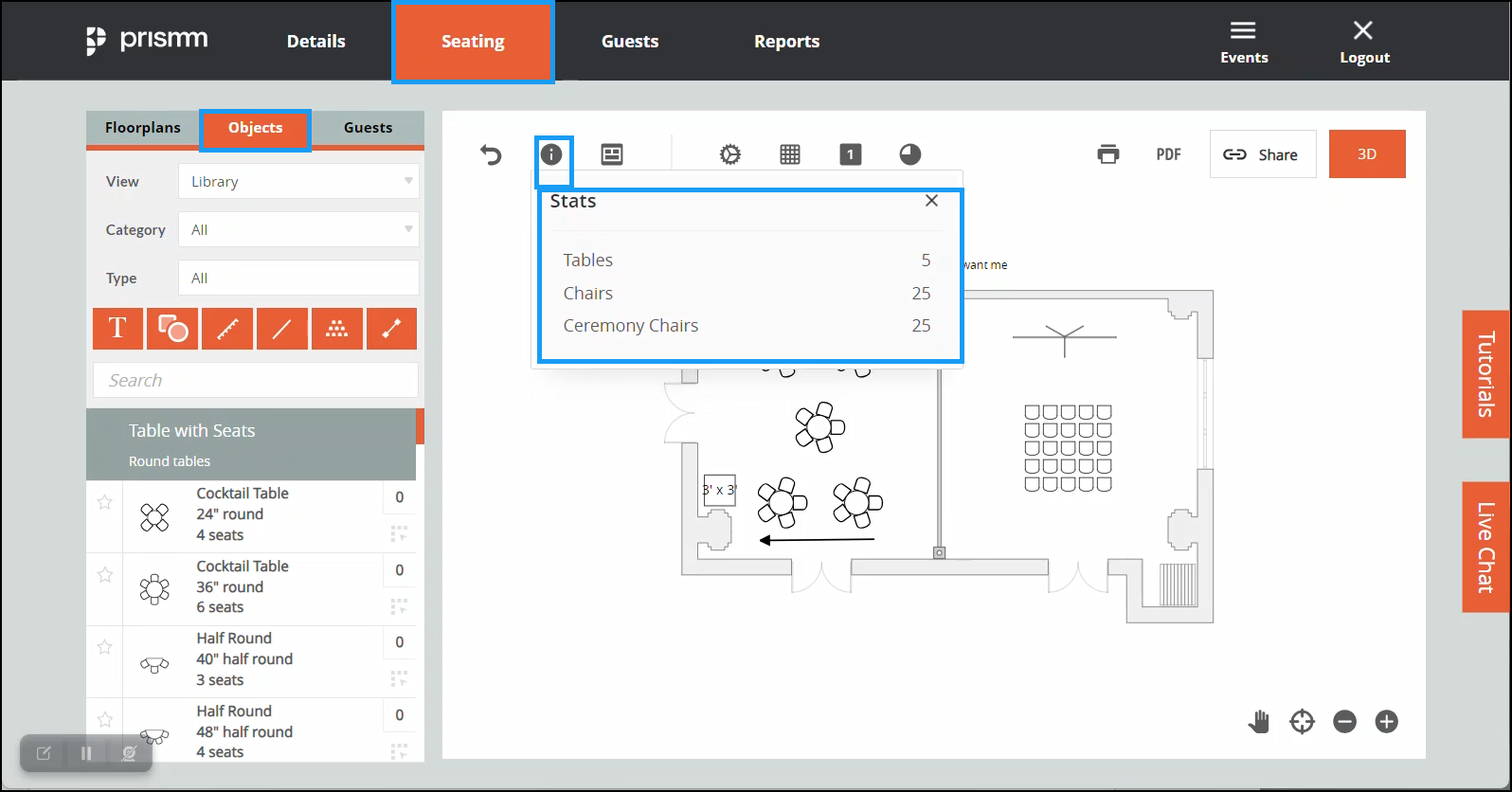 Floorplan Layouts: Review Statistics – Prismm Help Center