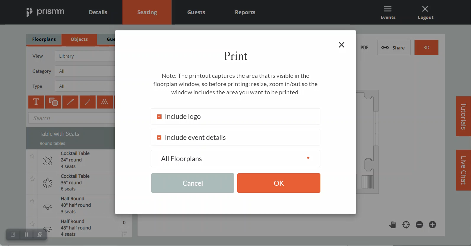 Floorplan Layouts: Print – Prismm Help Center