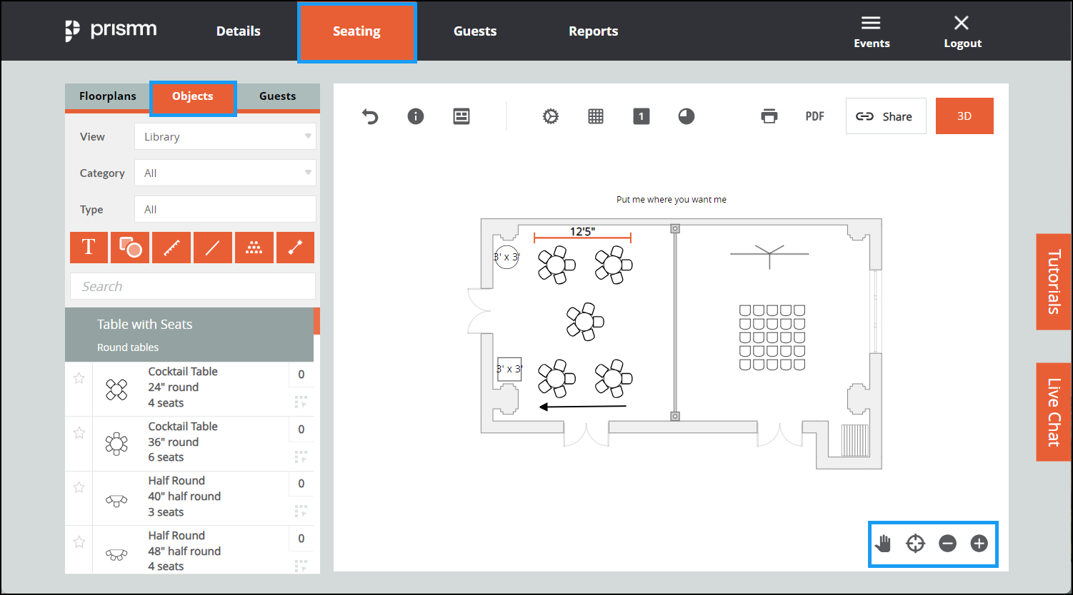 Floorplan Layouts: Pan, Reset, Zoom Display – Prismm Help Center