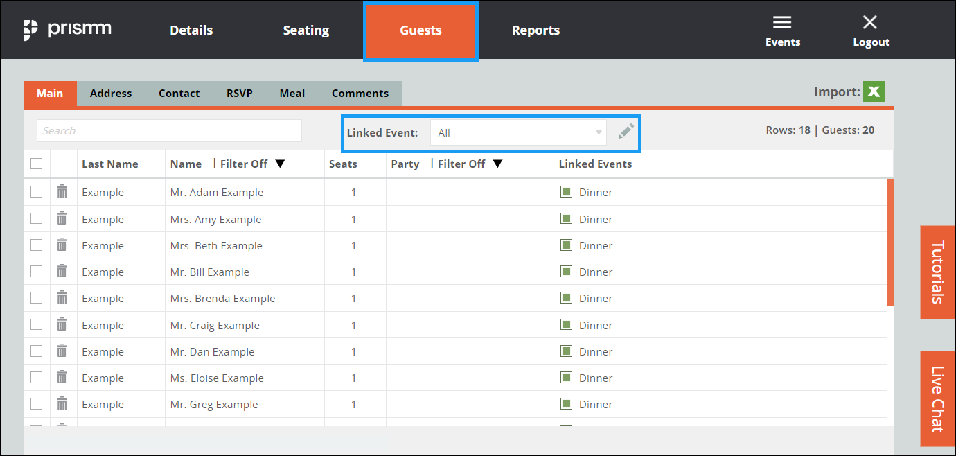 Link Guests to Events – Prismm Help Center