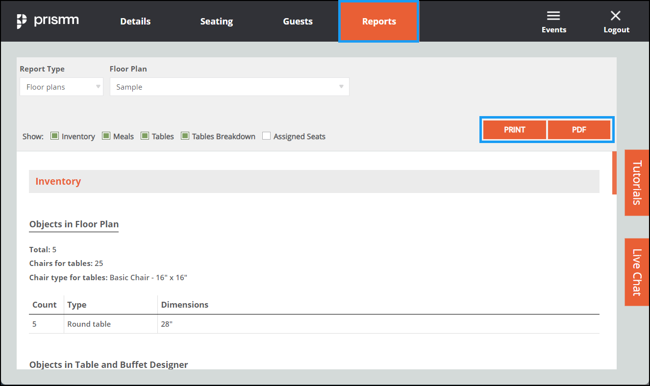 Create Floorplan Reports – Prismm Help Center