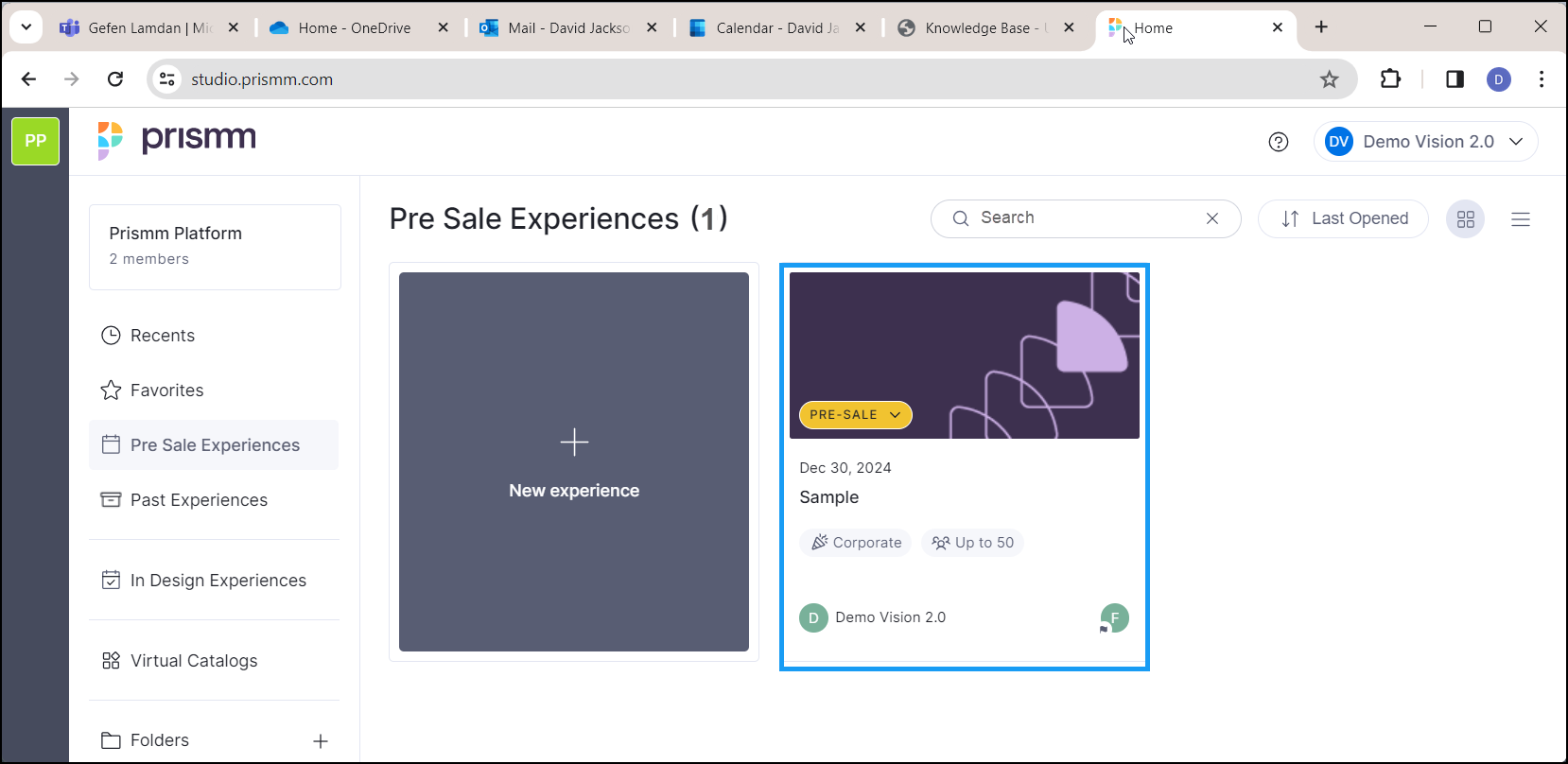 Edit Experience – Prismm Help Center